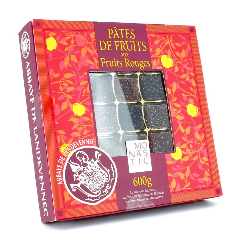Coffret pâtes de fruits aux fruits rouges de l'Abbaye de Landevennec
